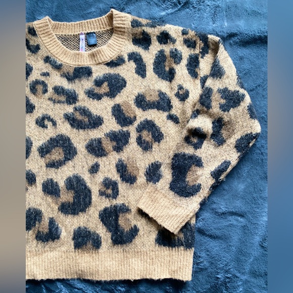 Sweaters | Leopard Print Sweater | Poshmark